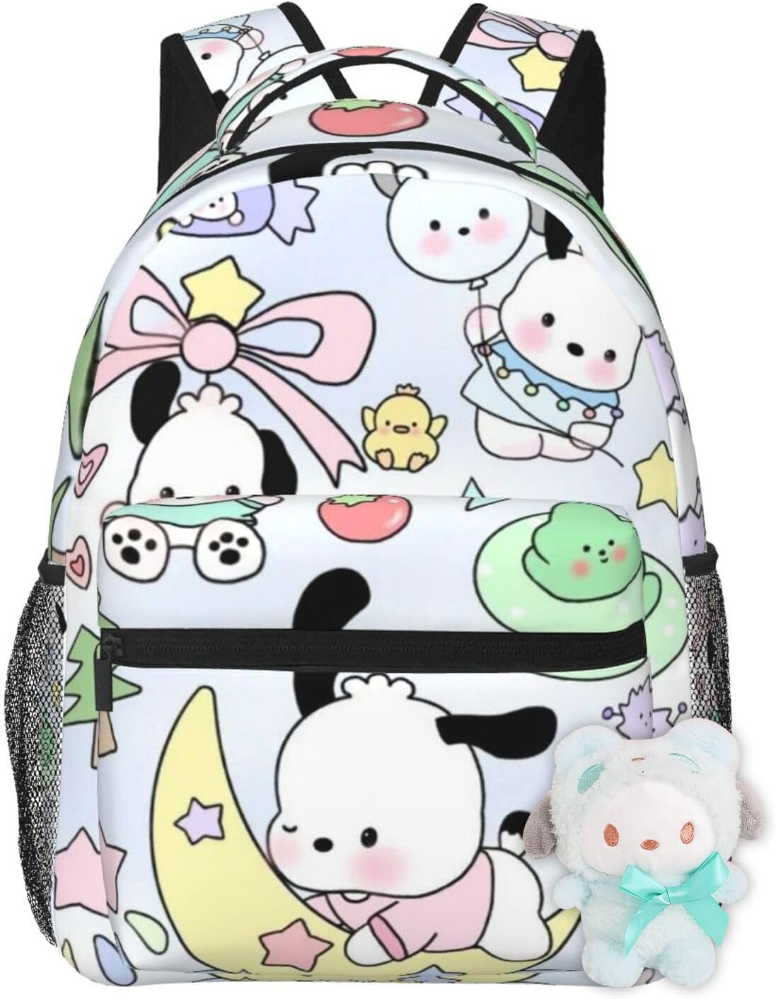 Pochacco Backpack Cute Cartoon Kawaii Puppy Backpack Casual Daypack ...