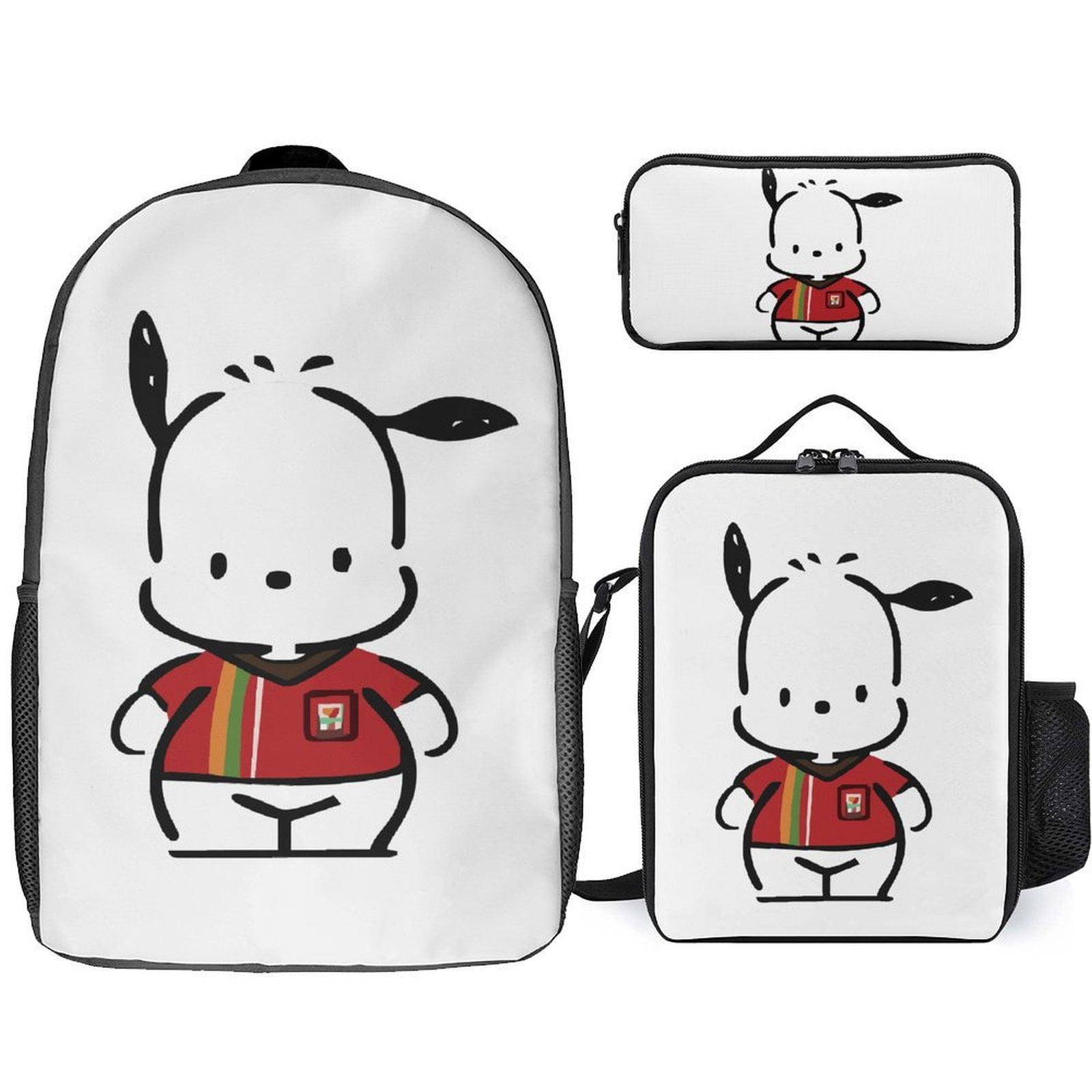 Pochacco Backpack Set 17 inch Bags with Lunch Bag Pencilcase Pochacco ...