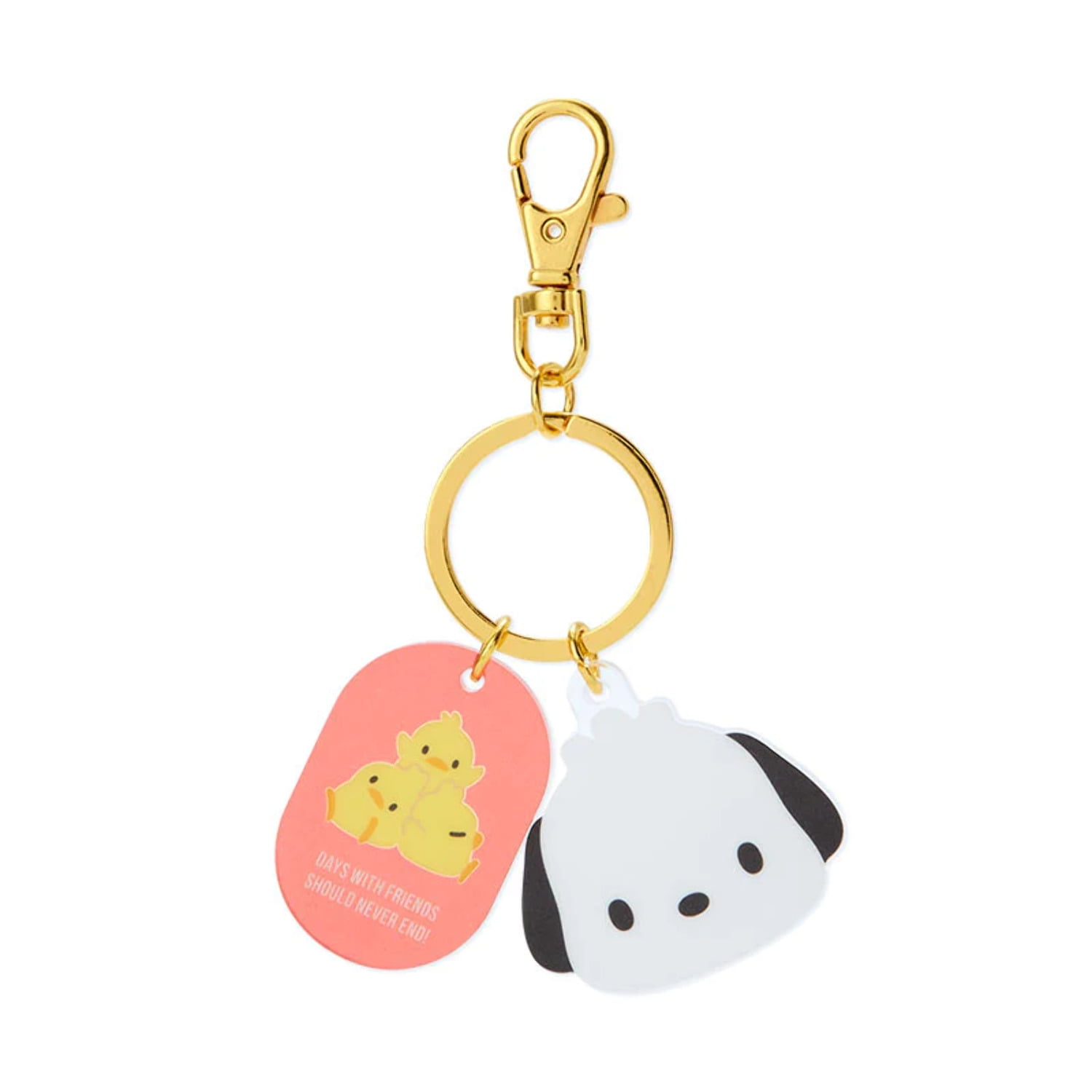 Pochacco Besties Keychain Sanrio Acrylic Key Ring - Walmart.com
