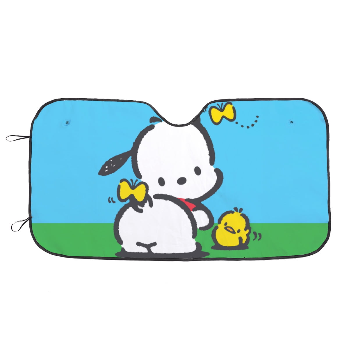 Pochacco Cartoon Windshield Sun Shade, Anime Car Front Window Shades ...