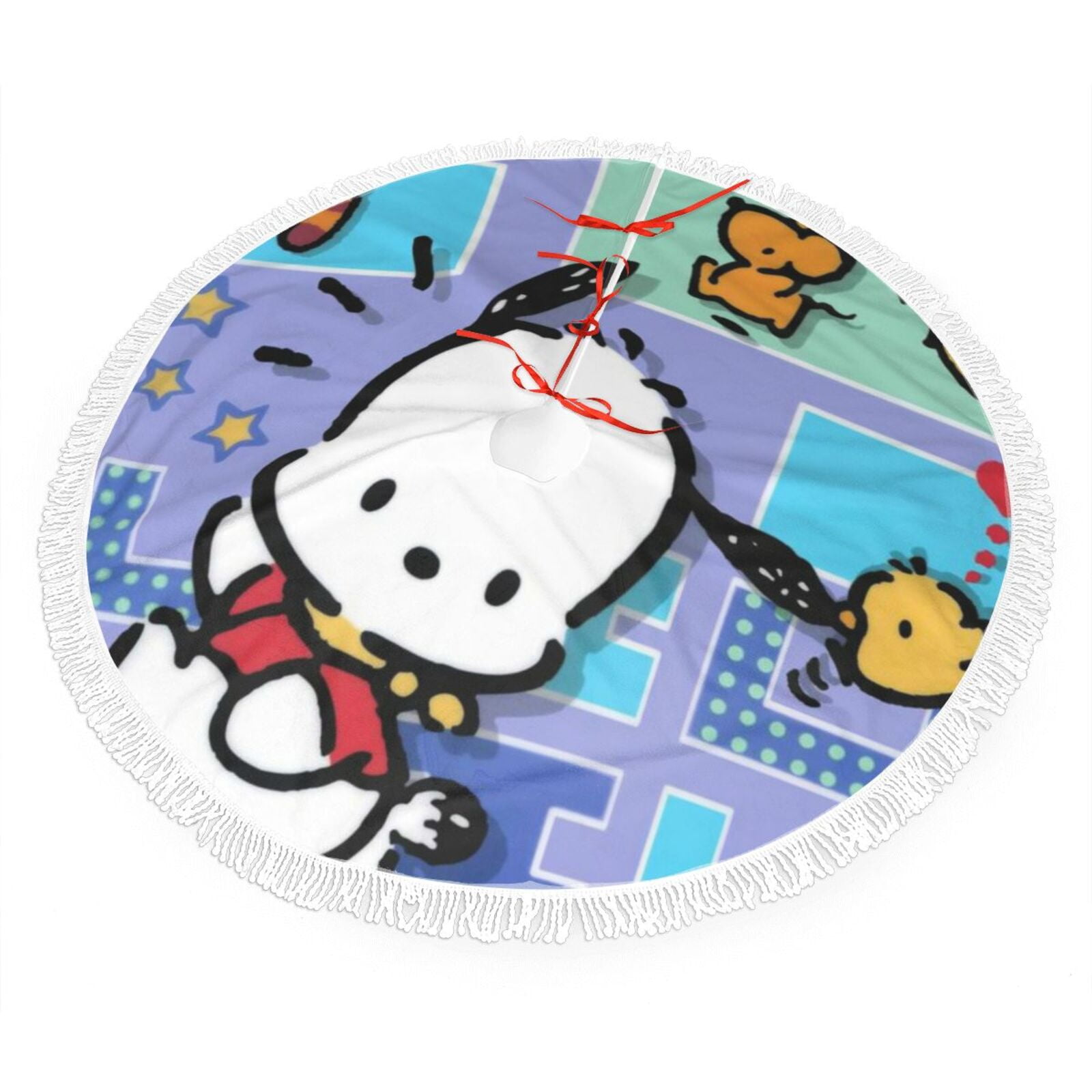 Pochacco Christmas Tree Skirt, 36" Xmas Tree Skirts Mat, Winter ...