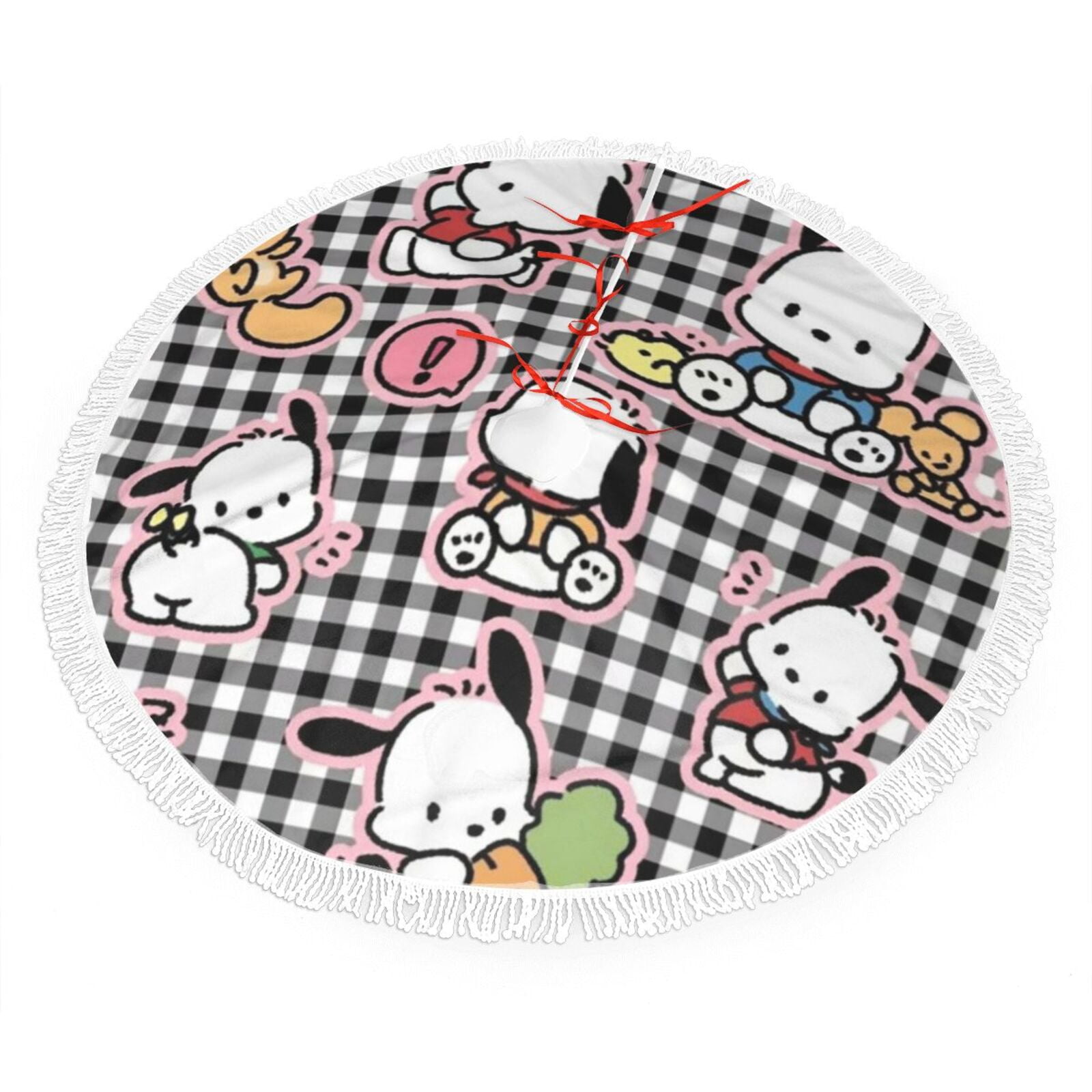 Pochacco Christmas Tree Skirt, 36" Xmas Tree Skirts Mat, Winter ...