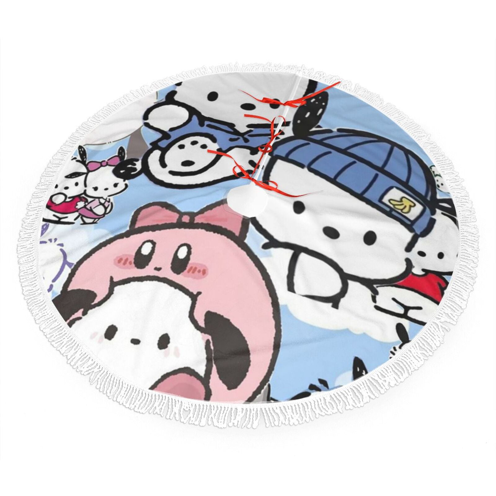 Pochacco Christmas Tree Skirt, 36" Xmas Tree Skirts Mat, Winter ...