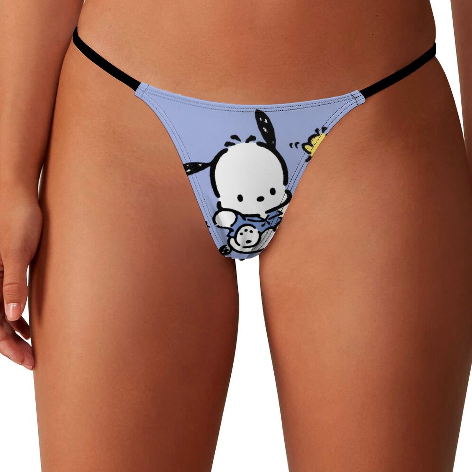 Pochacco G-string Thongs for Women - No Show Thong Underwear Stretch T-back Tangas Low Rise ...