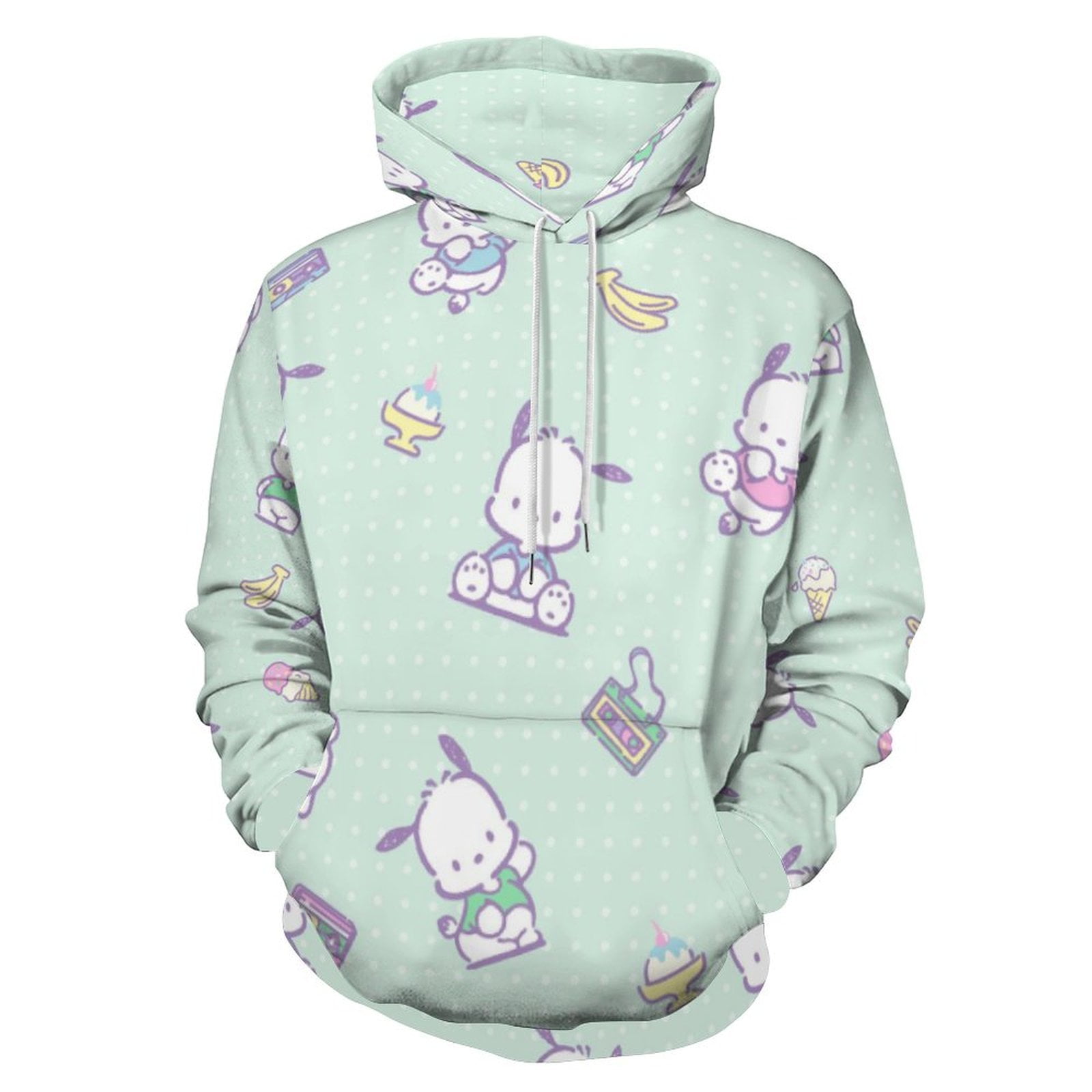 Pochacco Hoodie 3D Print Pullover Hooded Long Sleeve Sweatshirts Tops ...