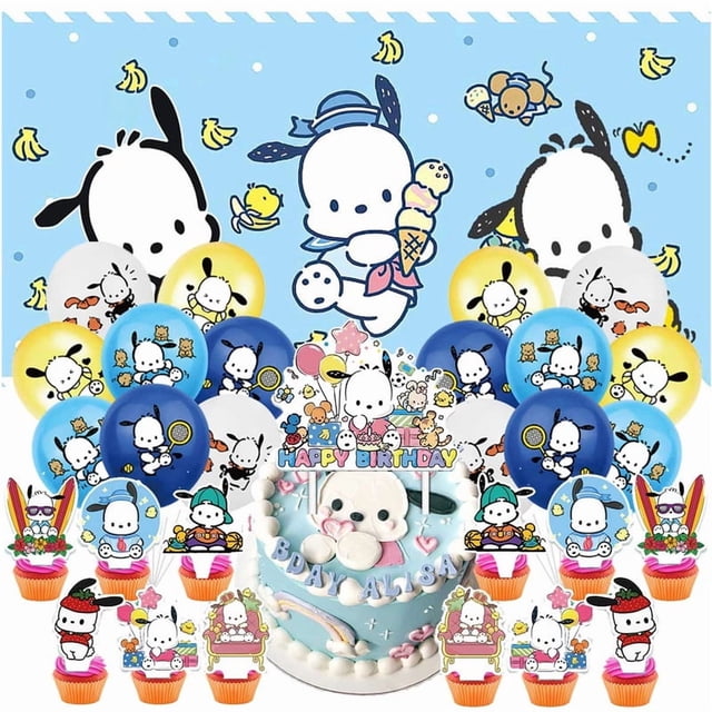 Pochacco Kit Latex Balloons Birthday Set Party Decor Decorations for ...