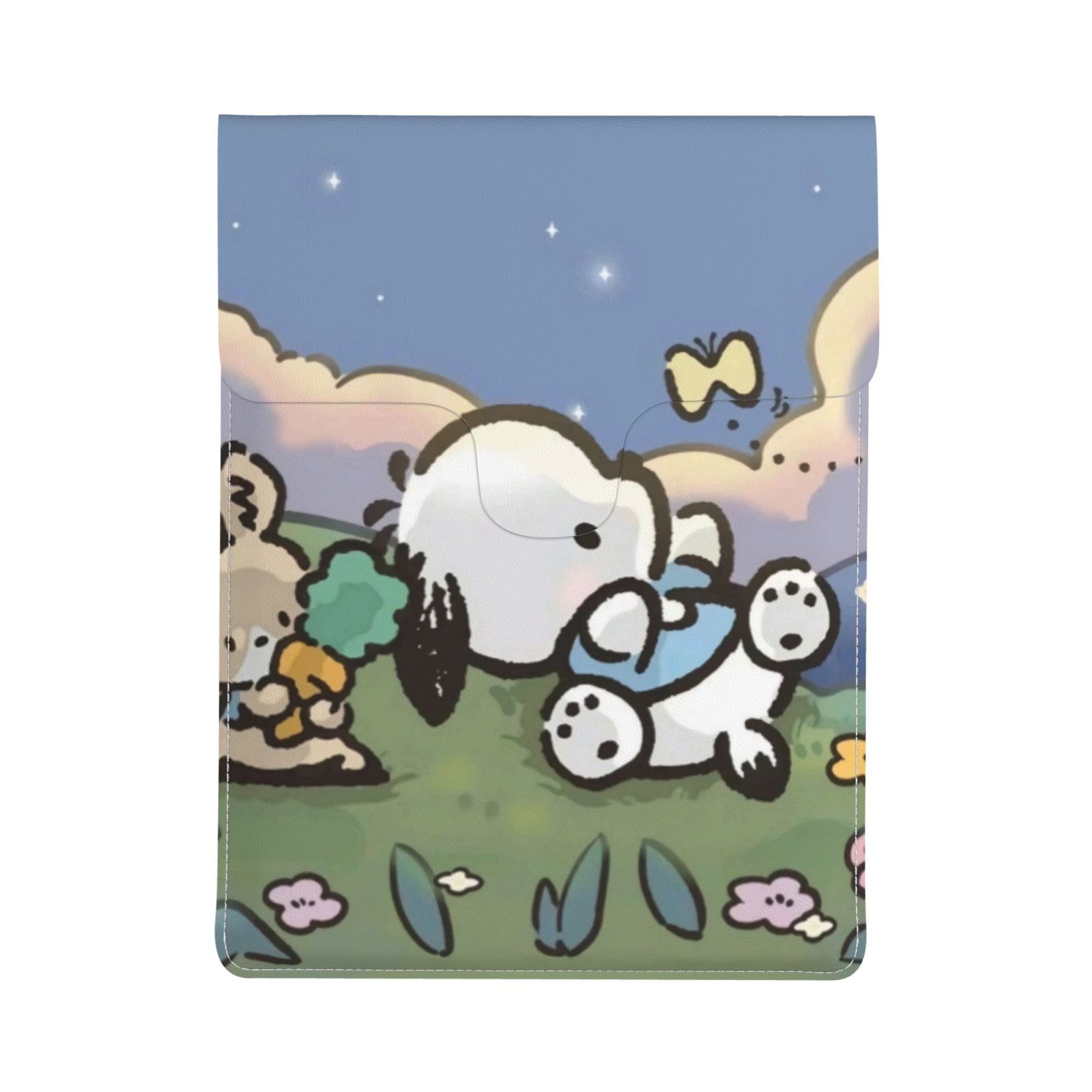 Pochacco Leather Laptop Sleeve Computer Case Notebook Cover -13-Inch ...