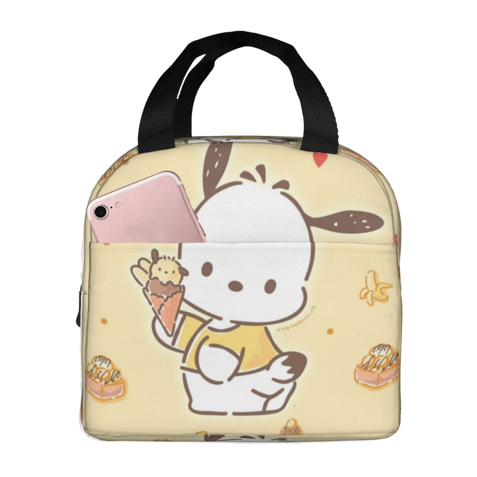 Pochacco Lunch Bag Cute Lunch Box Insulated Reusable Large Capacity ...