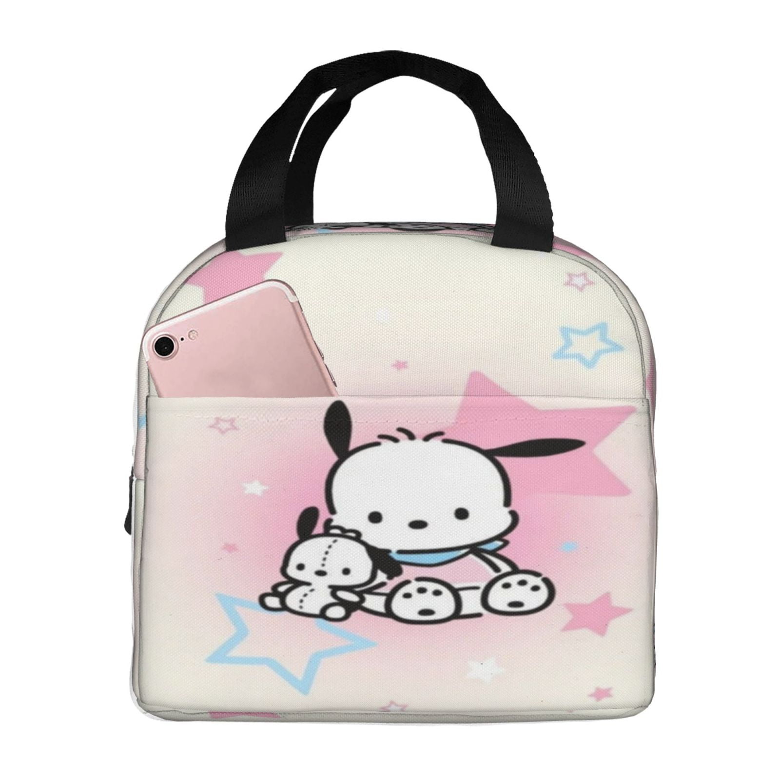 Pochacco Lunch Bag Cute Lunch Box Insulated Reusable Large Capacity ...