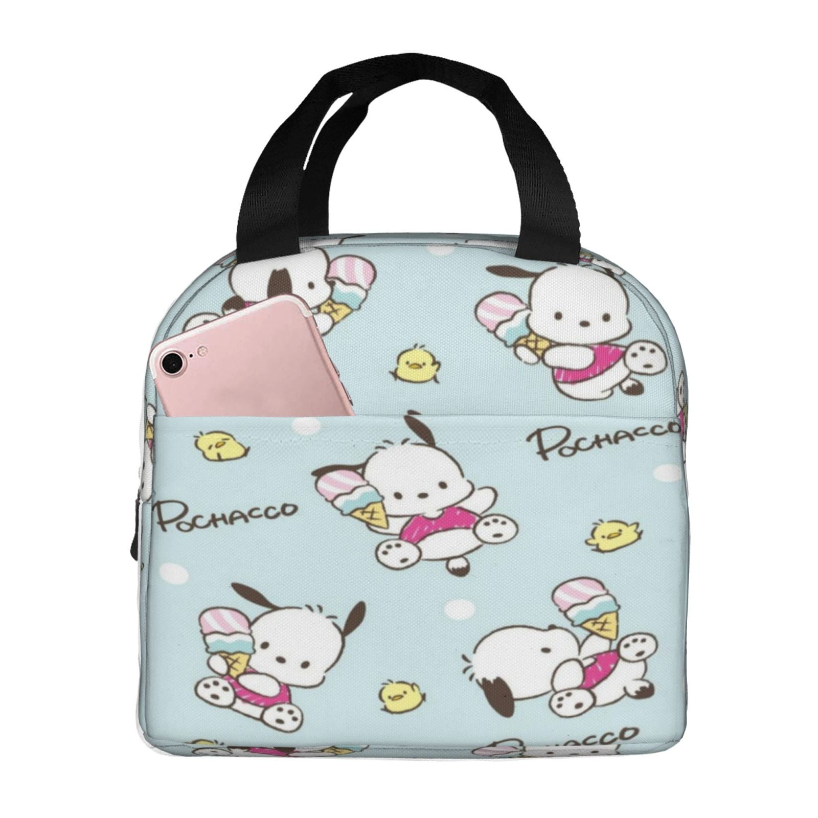 Pochacco Lunch Bag Cute Lunch Box Insulated Reusable Cooler Tote Bag ...