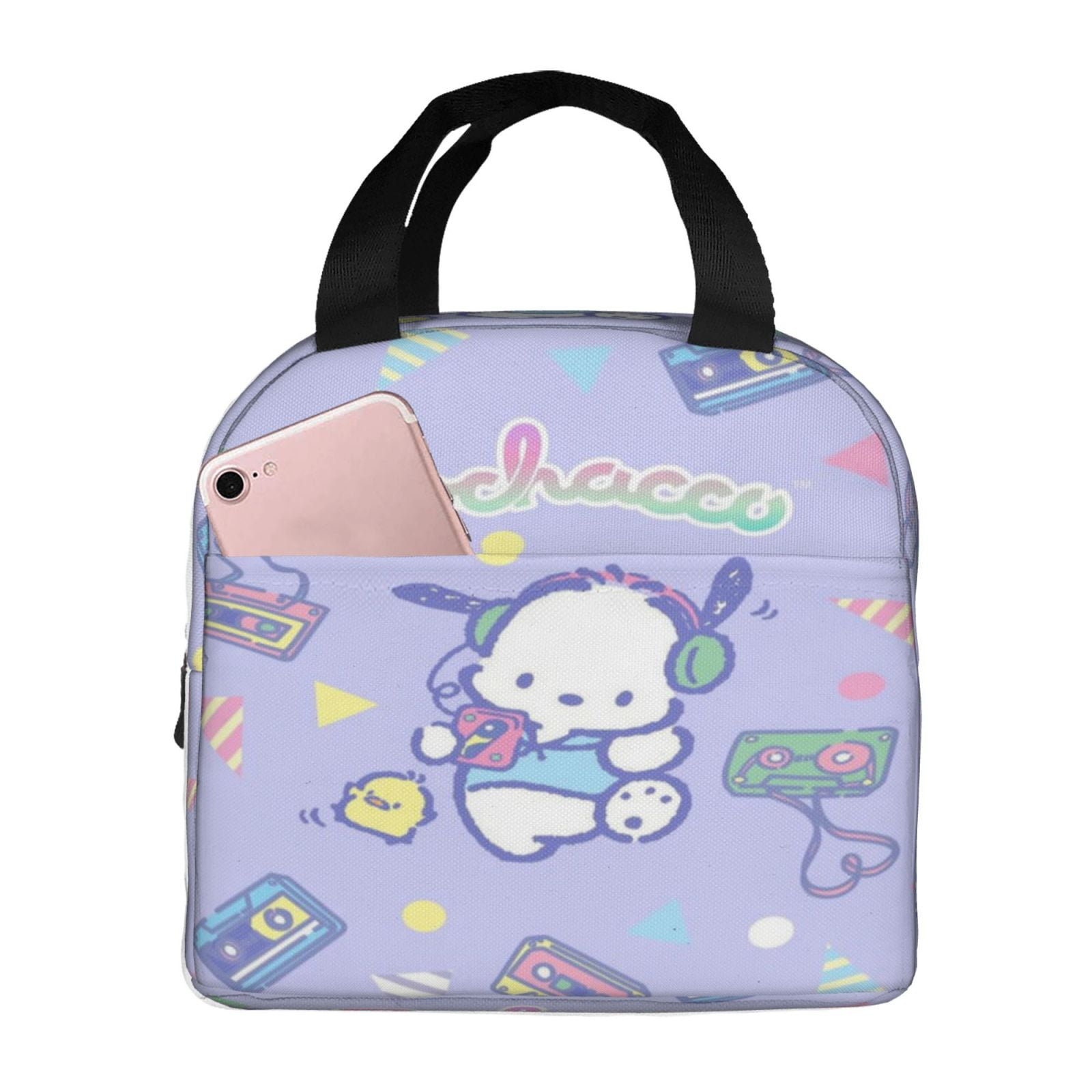 Pochacco Lunch Bag Cute Lunch Box Insulated Reusable Large Capacity ...