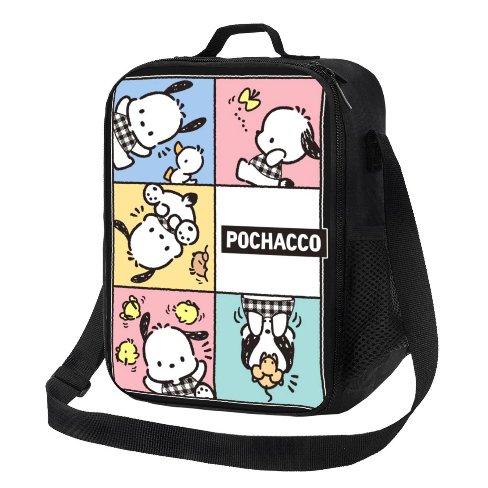 Pochacco Lunch Bag Insulated Thermal Boxes with Shoulder Strap & Handle ...