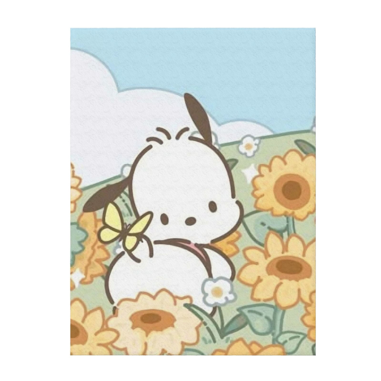 Pochacco Plush Throw Blanket Super Soft Wool Blanket, Sofa And Bed ...