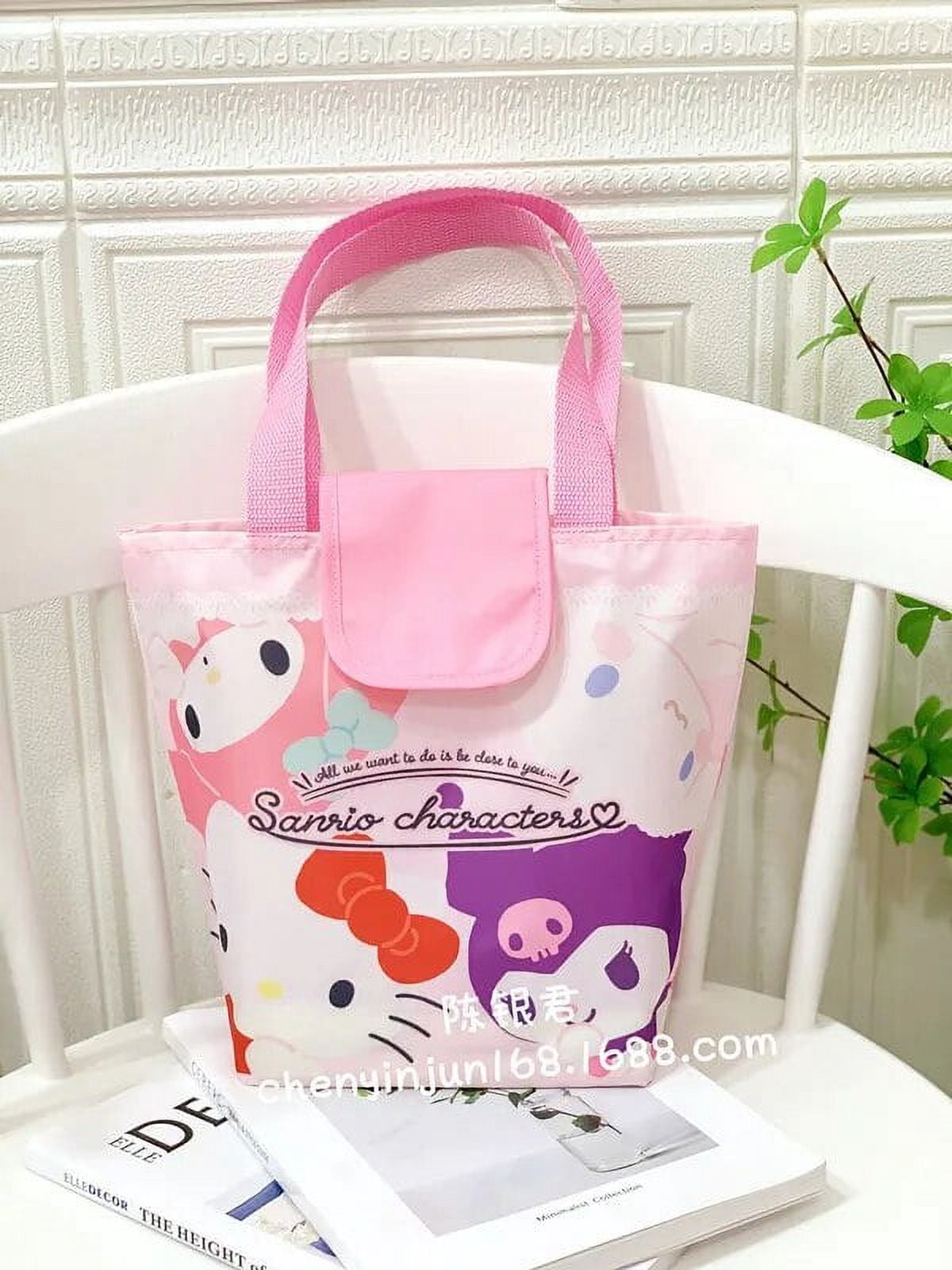 Pochacco Sanrio Kawaii Anime Foldable Shopping Storage Bag Kuromi My ...