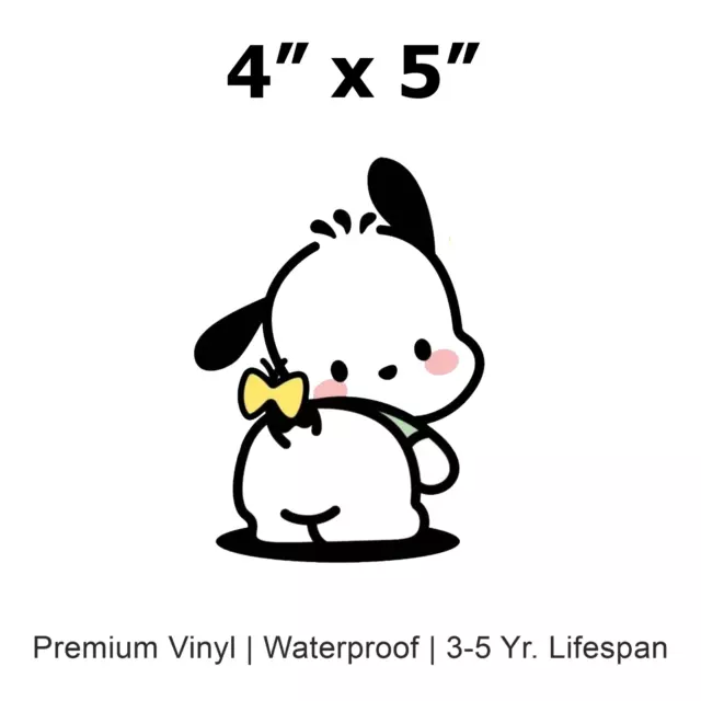Pochacco Sanrio Sticker Cute Anime Decal Vinyl Sticker Waterproof Phone ...