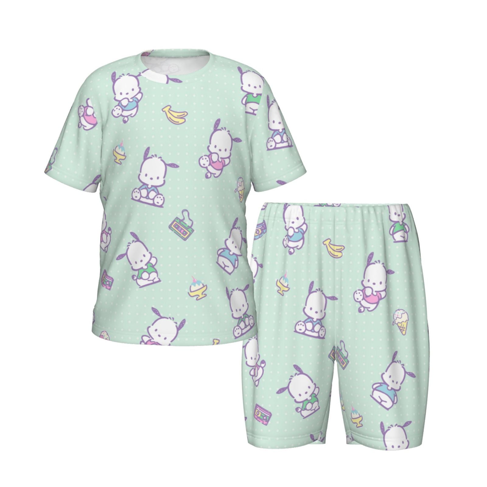 Pochacco Sleepwear Short sleeve Top and Shorts Pajama Summer Pjs 2 ...
