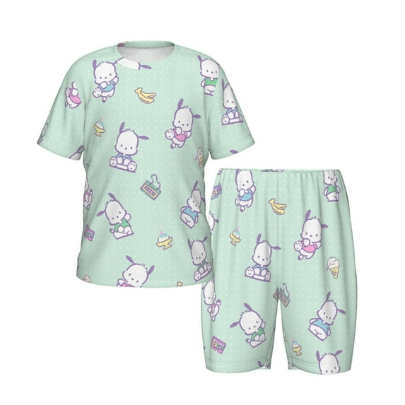 Pochacco Sleepwear Short sleeve Top and Shorts Pajama Summer Pjs 2 ...