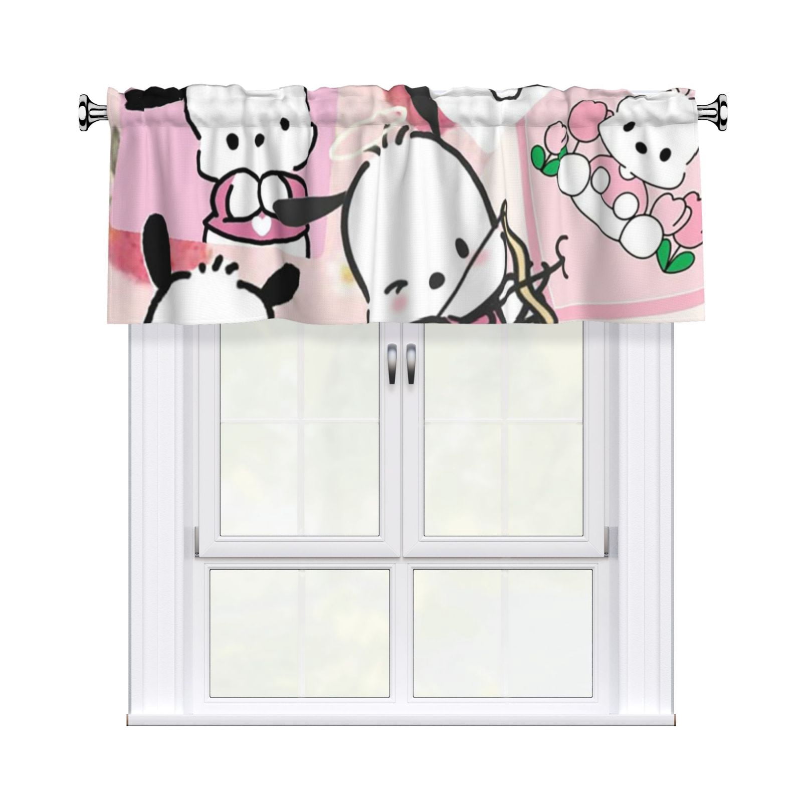 Pochacco Valance for Windows, Curtains Valances Rod Pocket Valance ...