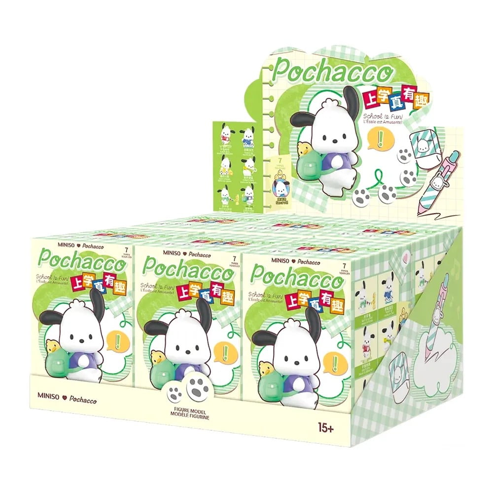 Pochacco-caja ciega Sanrio edición Q, modelo de personaje de dibujos ...