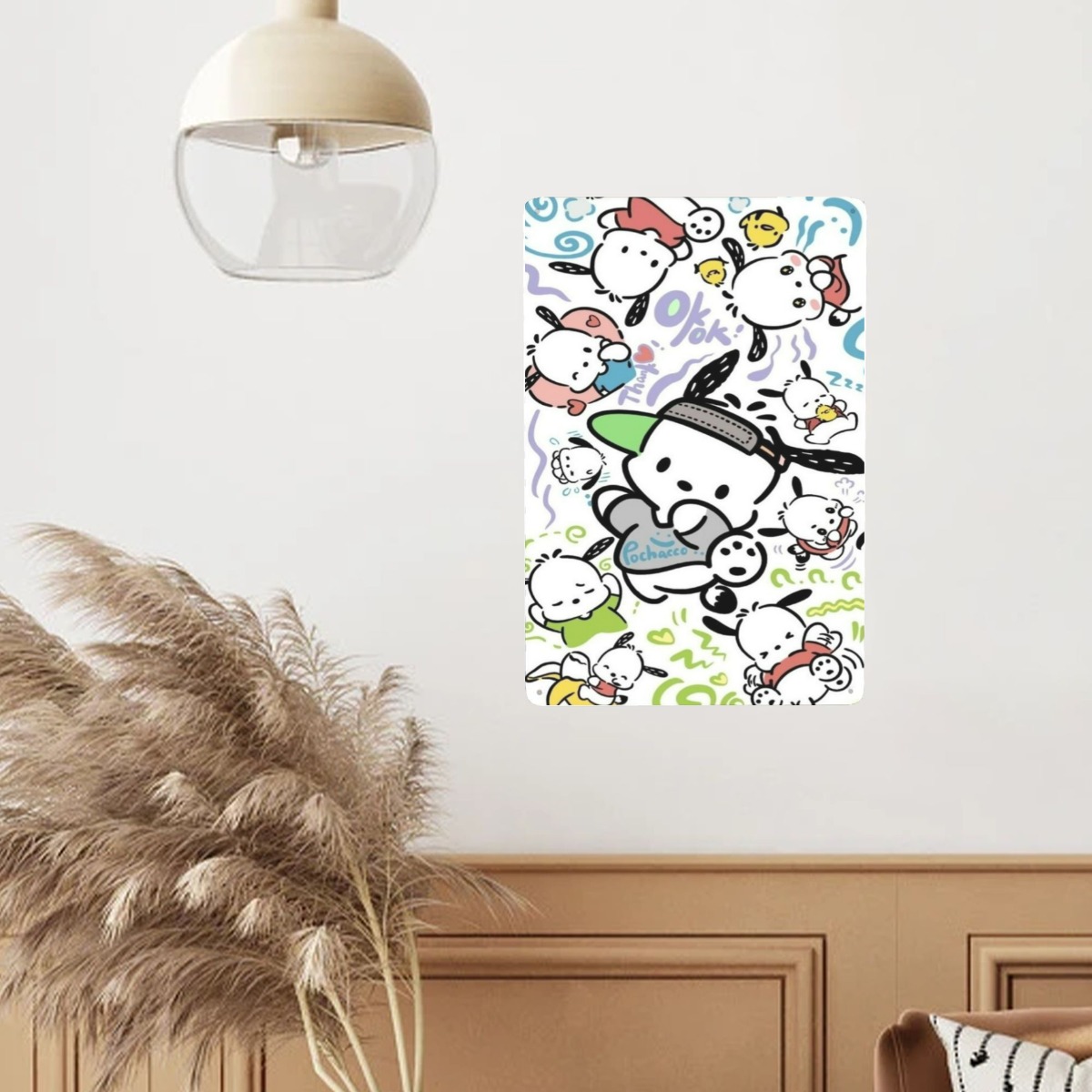 Pochacco watercolor suitable for fans of girls or boys, 1 metal tin ...