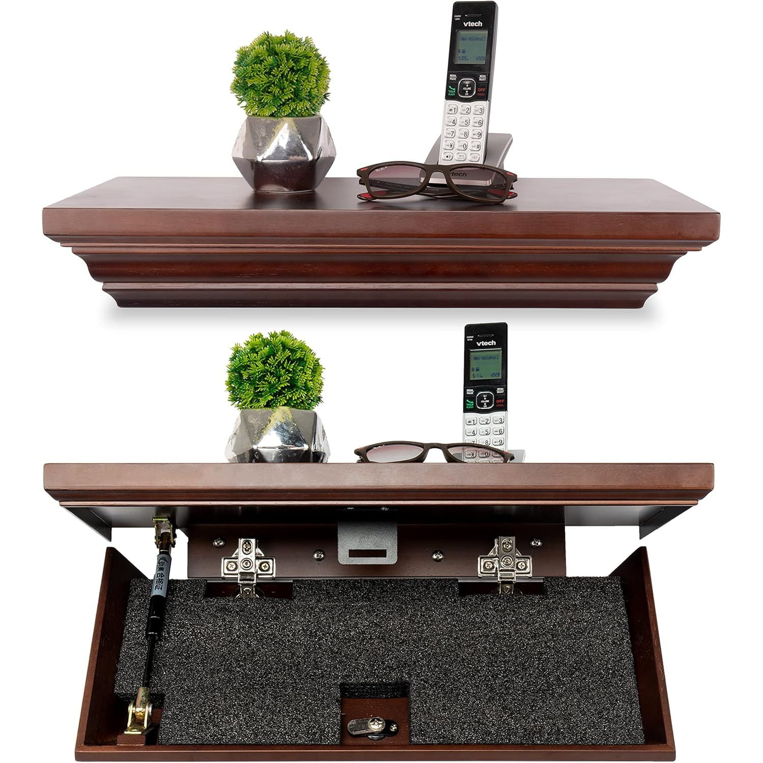 Pochar Compact Concealment Shelf with Trap Door, Compact Storage with ...