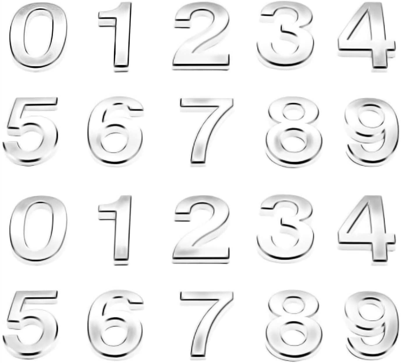 Mail Box Lettering Adhesive Stickers 20 Pieces Total 2 x 1.25 Inch Post ...