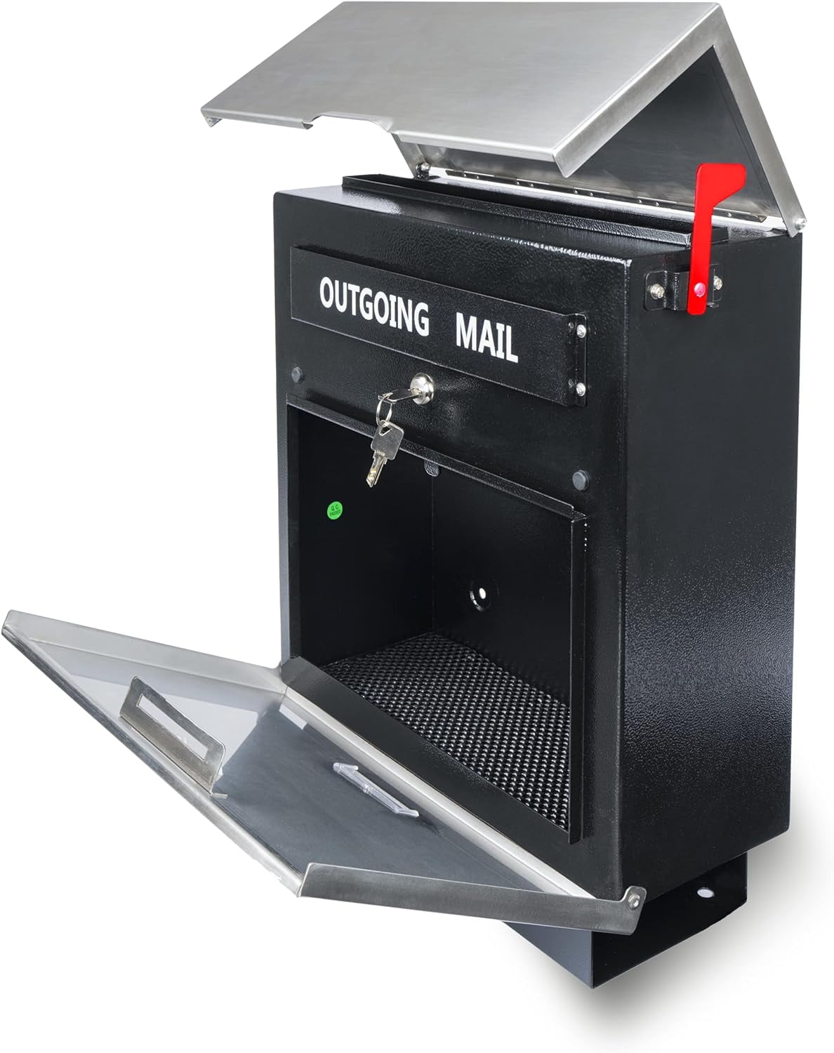 Pochar Stainless Steel Mailbox for Walls, Heavy Duty Wall Mounted ...