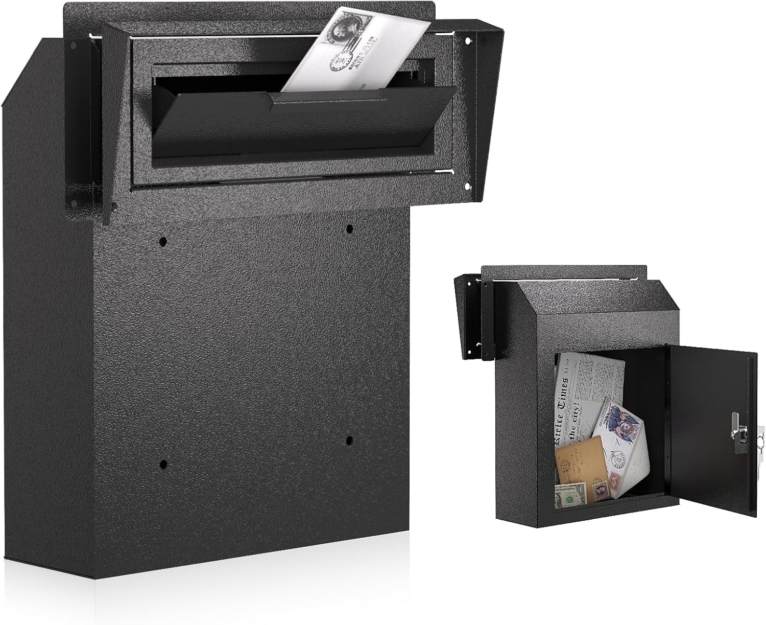 Pocha's Weatherproof Lockable Slot Mount Metal Mailbox: Secure Payment ...