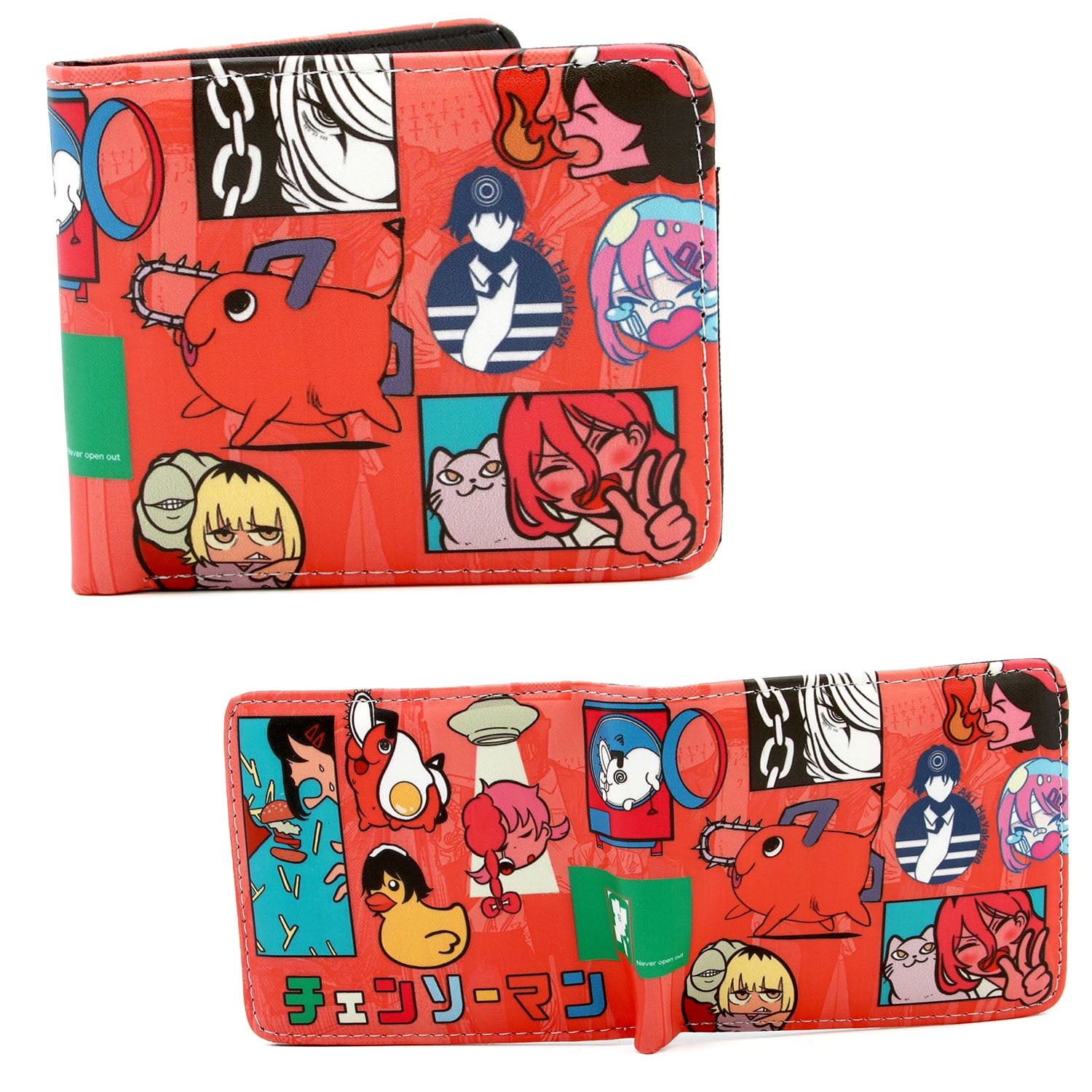 Pochita & Chibi Friends - Chainsaw Man 4x5" Bi-Fold Wallet - Walmart.com