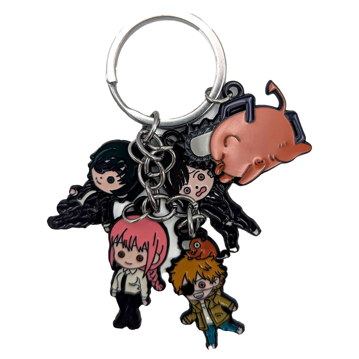 Pochita Makima Himeno Kobeni - Chainsaw Man 1" Keychain 5 pc. Pendant ...