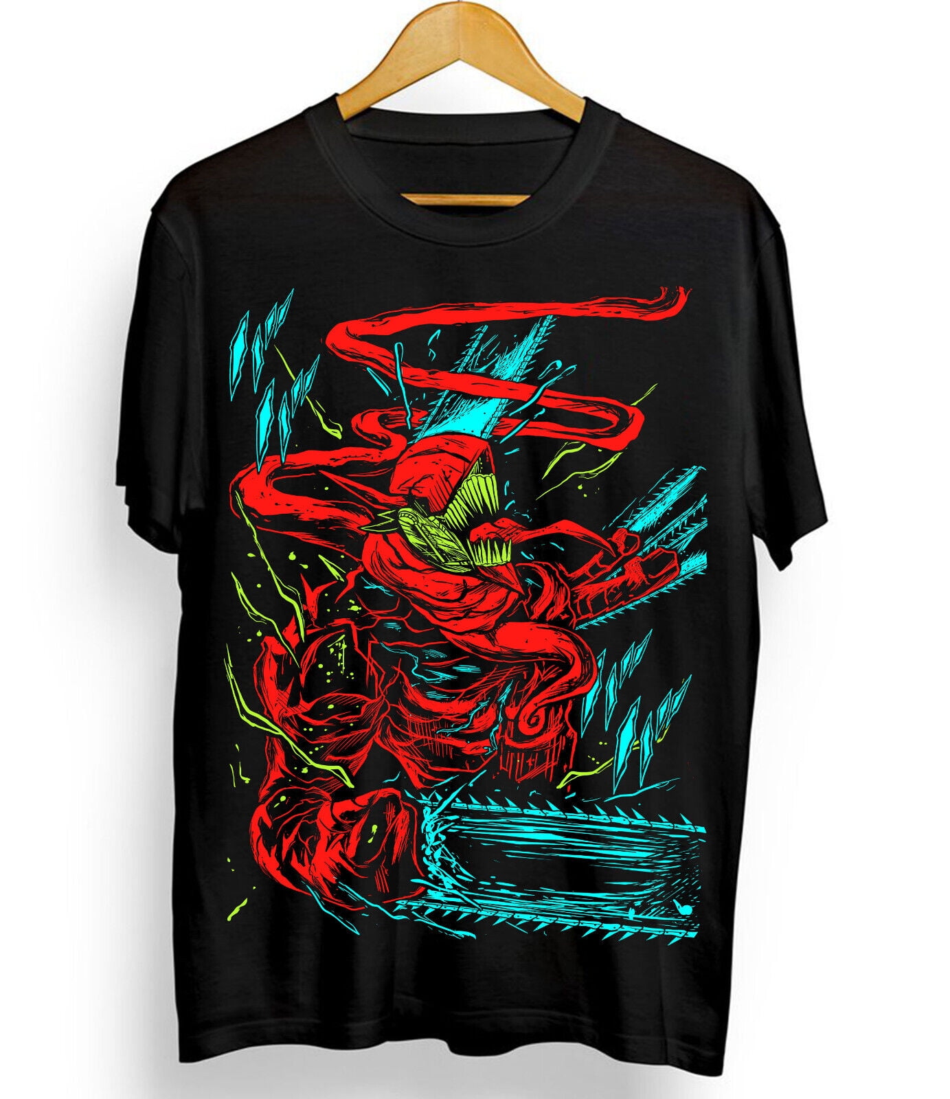 Pochita T-Shirt Chainsaw Man Denji And Makima Csm Men And Women Manga ...