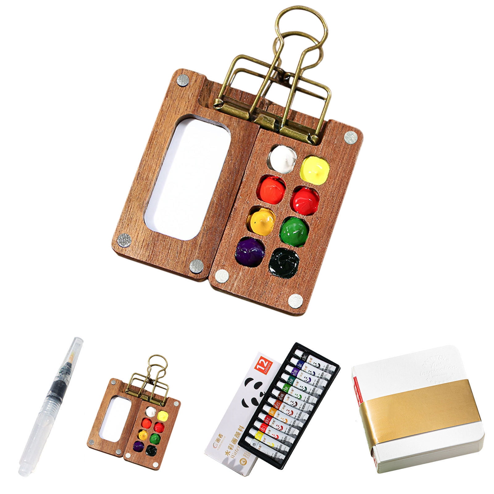 Pocket Artist Watercolor Travel Set,Mini Watercolor Paint Set With ...