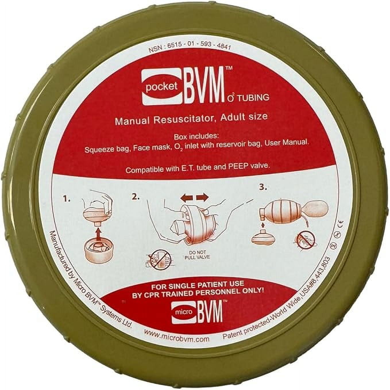 Pocket BVM with O2 Tubing by Micro BVM - Walmart.com