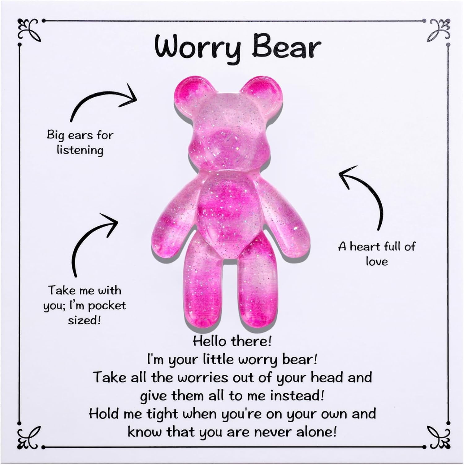 Pocket Bear Hug, Anxiety Relief Gifts for Men Women, Mental Health ...