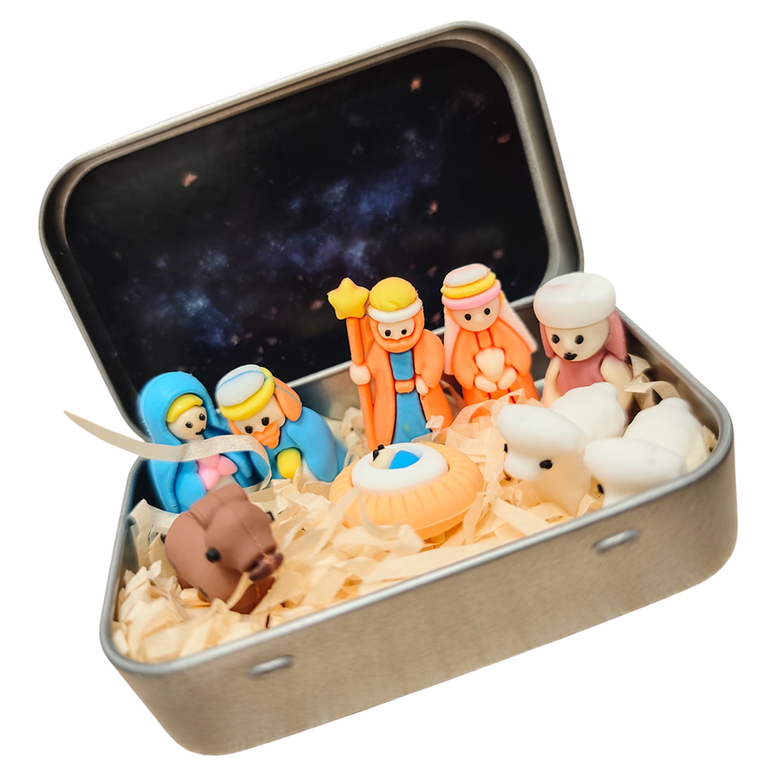 Pocket Bethlehem Scene Handcrafted Christmas Nativity Scene In a Box ...