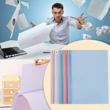 YINGYUN File 5Pack A4 Clear Front Report Covers Plastic Presentation ...