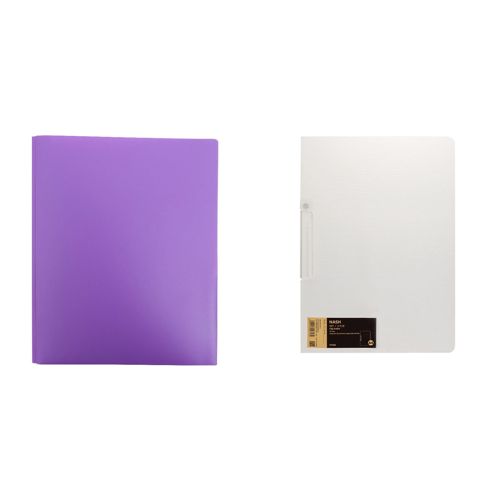 Pocket Binder DomusMart Foldable Plastic File Clipboard Profile Clip ...