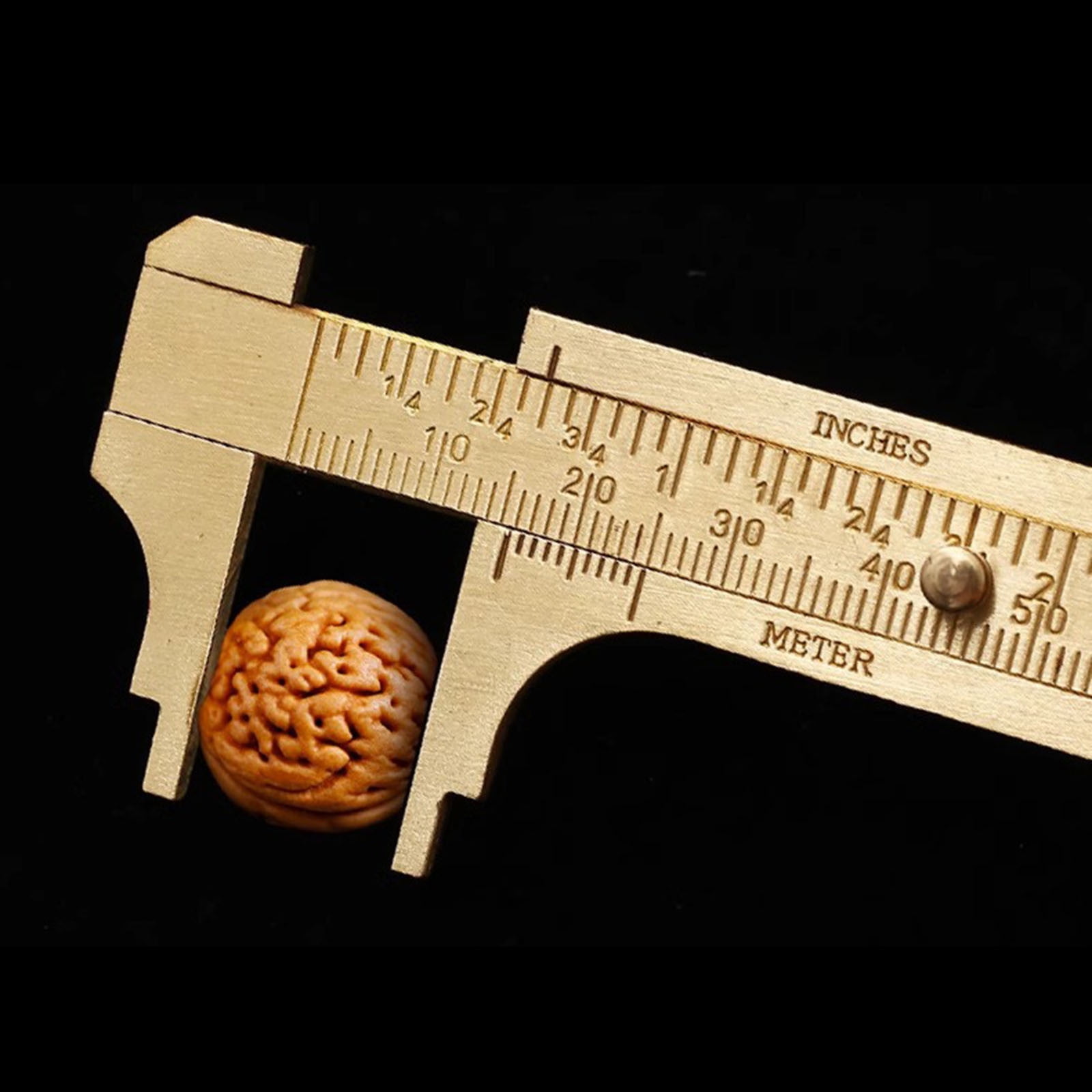 Pocket Brass Caliper - Dual Scale Vernier Gauge for Jewelry Making ...