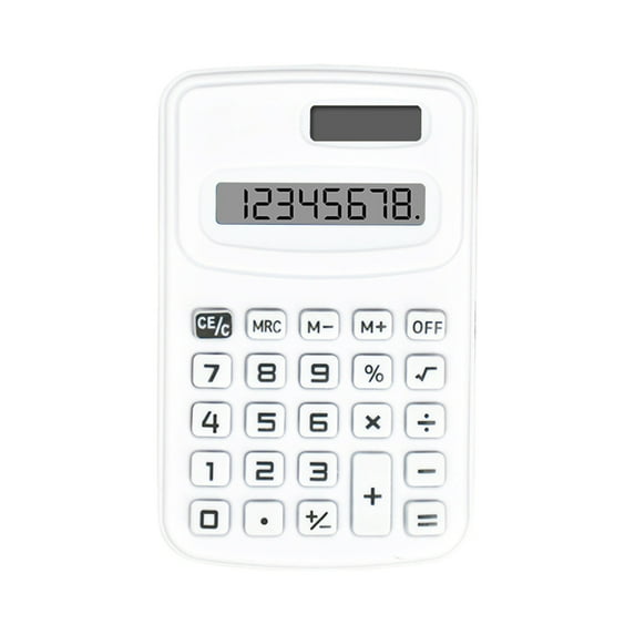 Pocket Calculator Small Bulk Basic 4 Function Calculator 8 Digit Display Battery Powered ...
