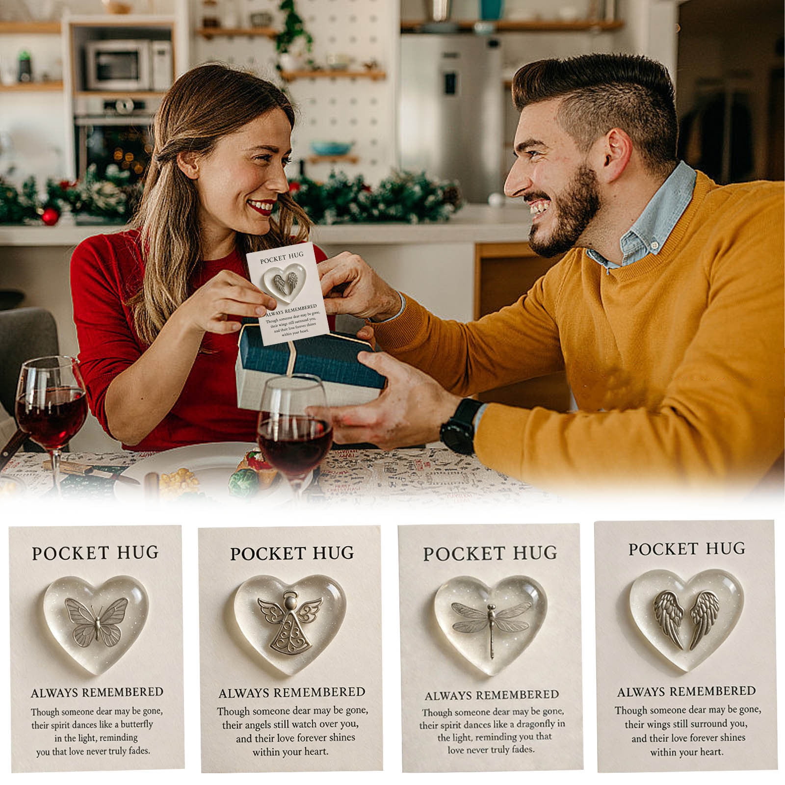 Pocket Card Angel Pocket Hug Gift Card Holder 1 Count Themed Pocket ...