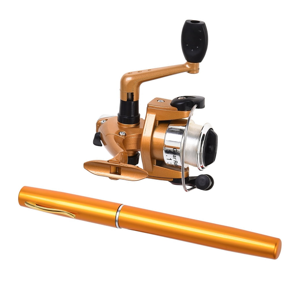Pocket Collapsible Fishing Rod Reel Set, Mini Pen Fishing Rod Set Pen ...