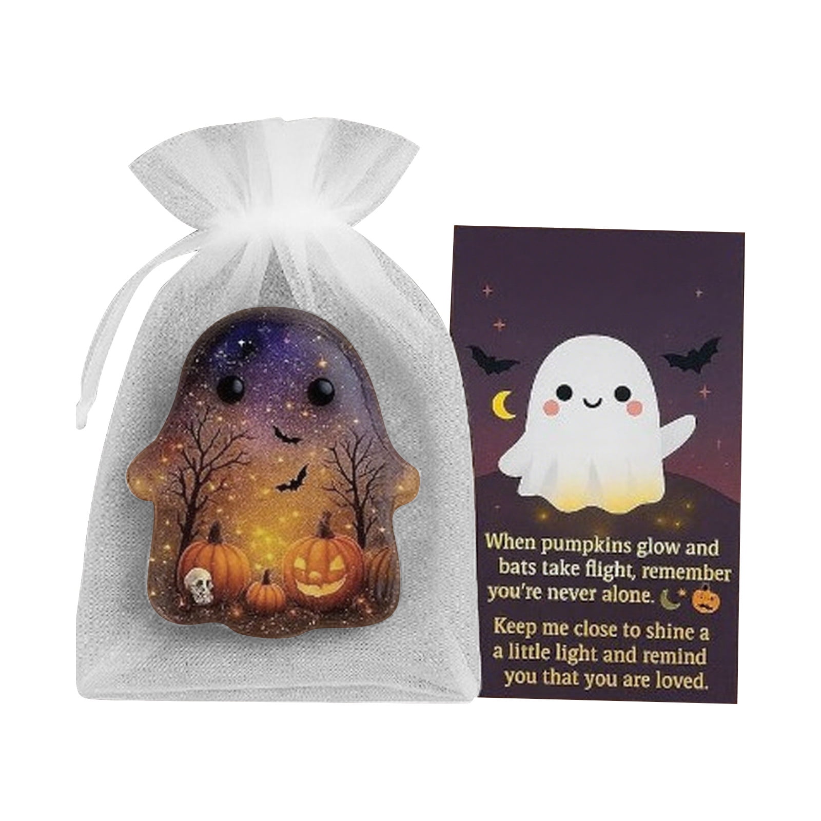 Pocket Comfort Ghosts Adorable Mini Ghost Tokens for Emotional Support ...