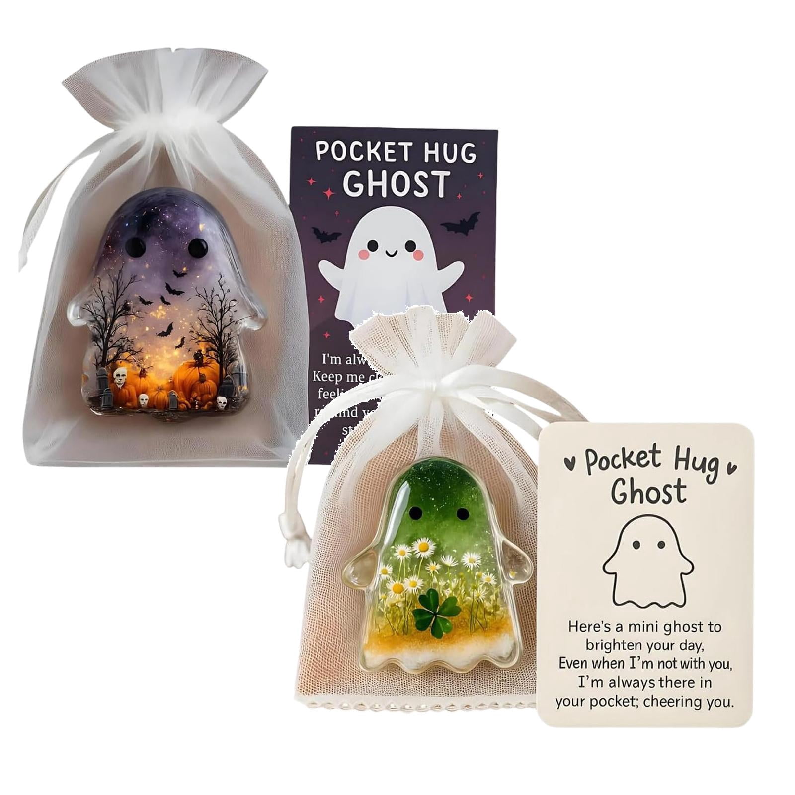 Pocket Comfort Ghosts: Cute Halloween Emotional Support Pockets Gift ...