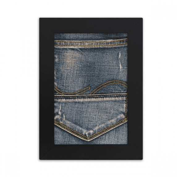 Pocket Denim Jean Cowboy Lining Textile Desktop Photo Frame Picture ...