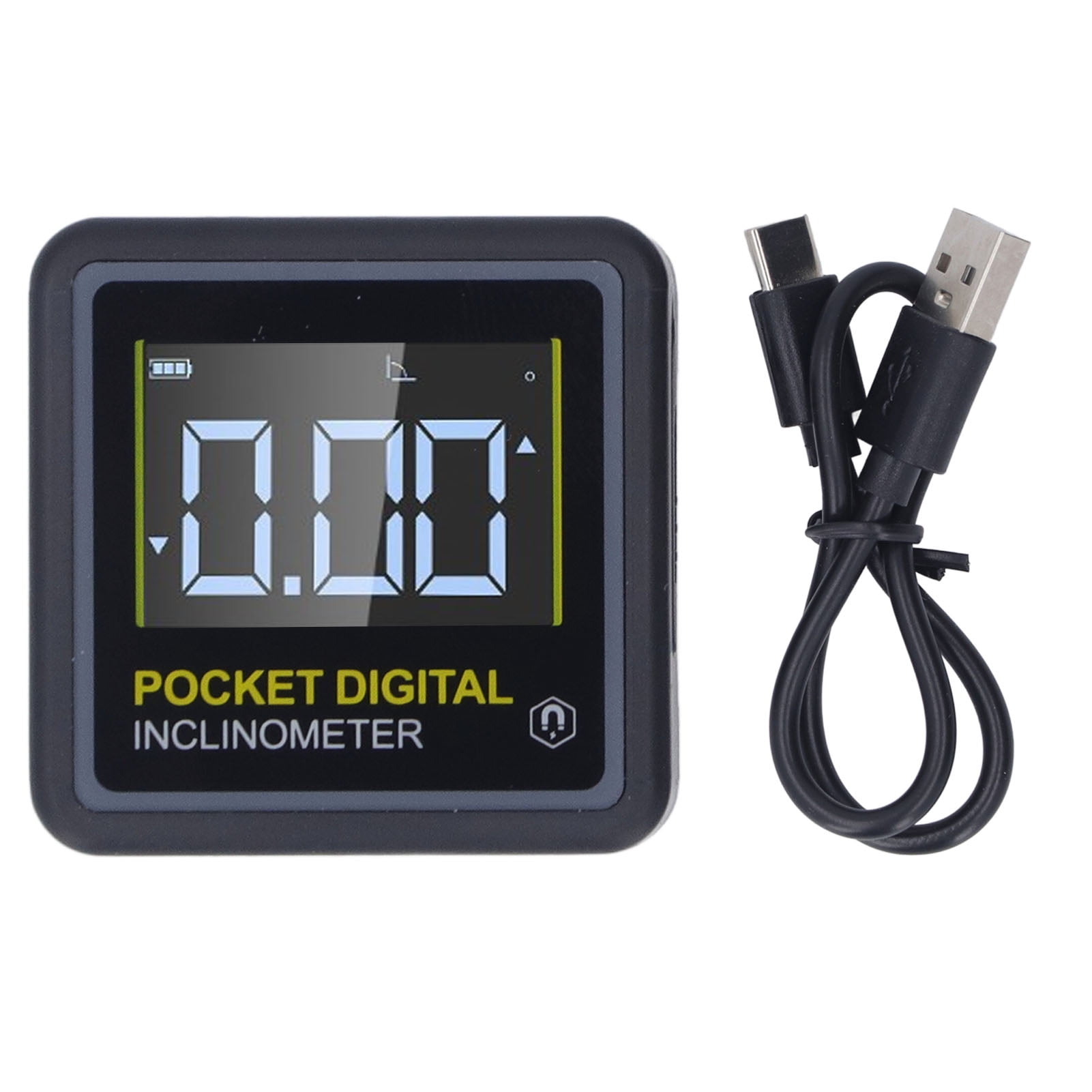 Pocket Digital Inclinometer Protractor Magnetic Angle Finder Measuring ...