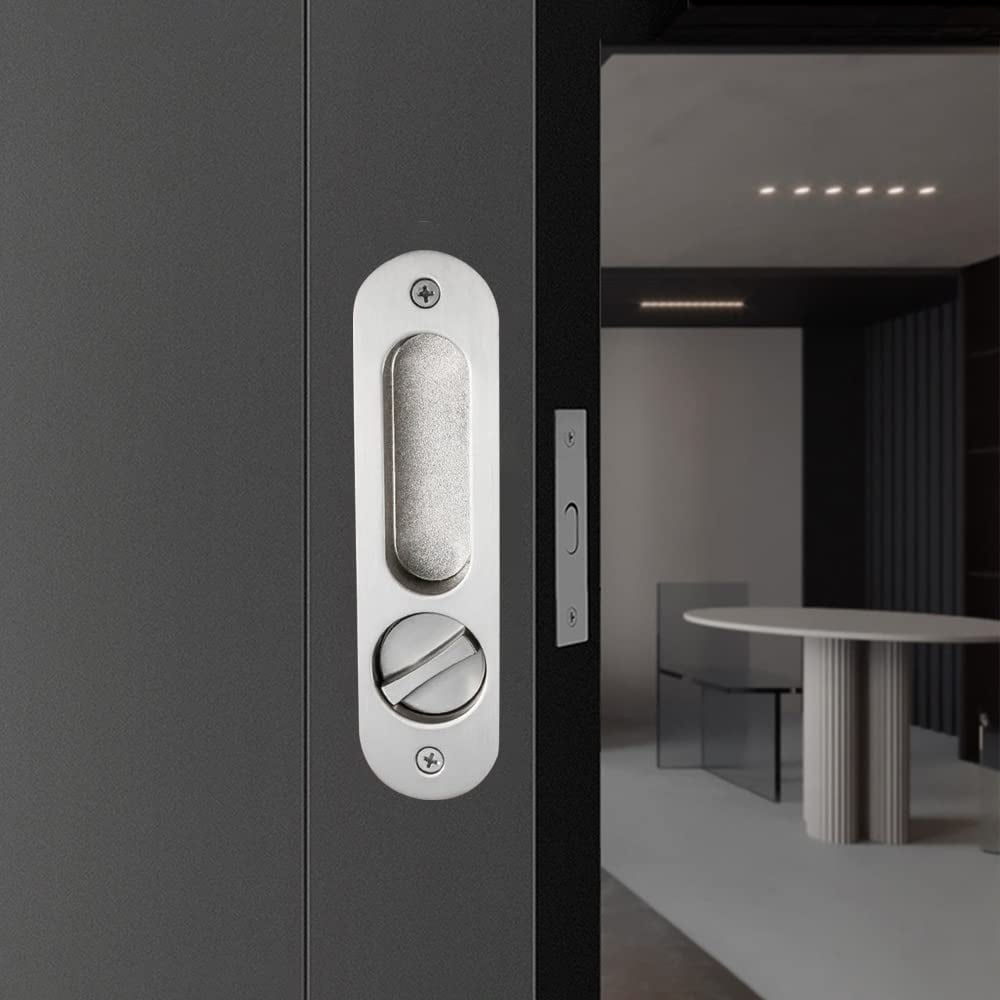 Pocket Door Lock with Key,Pocket Door Lock Hardware Latch Pull Sliding ...