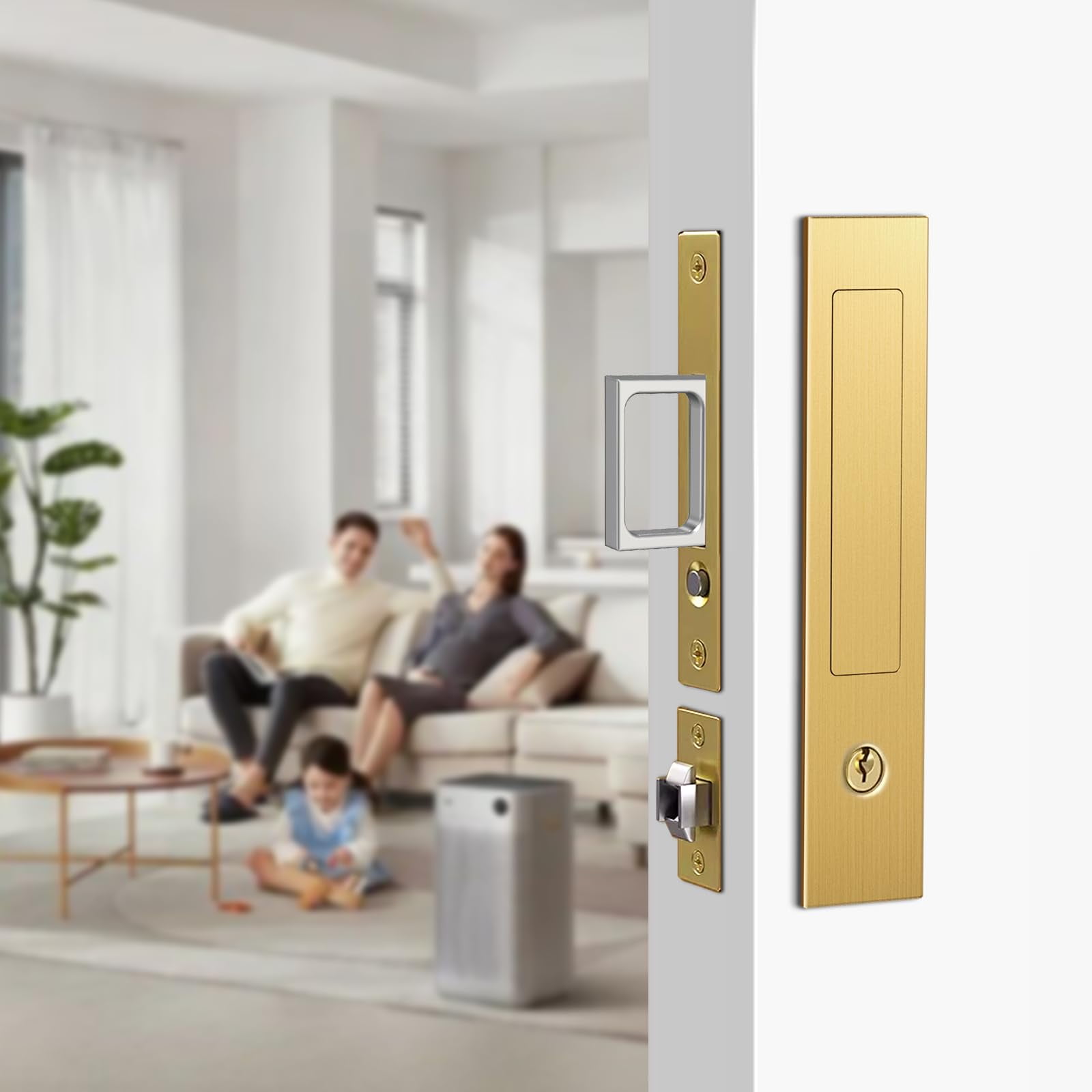 Pocket Door Locks, Edge pulls, Hidden Handles, Pocket Door Locks with ...