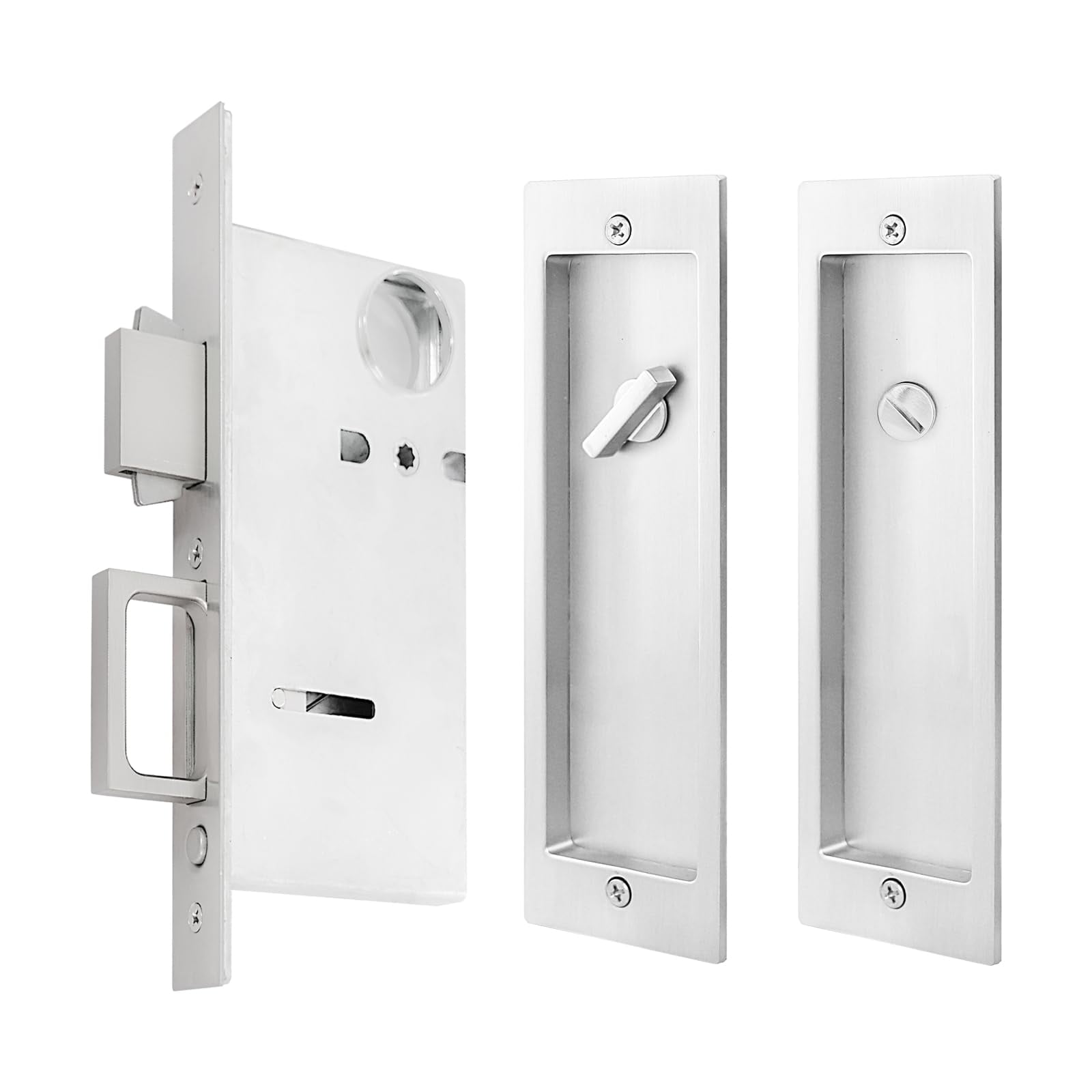 Pocket Door Privacy Lock,Modern Rectangular Pocket Door Hardware ...