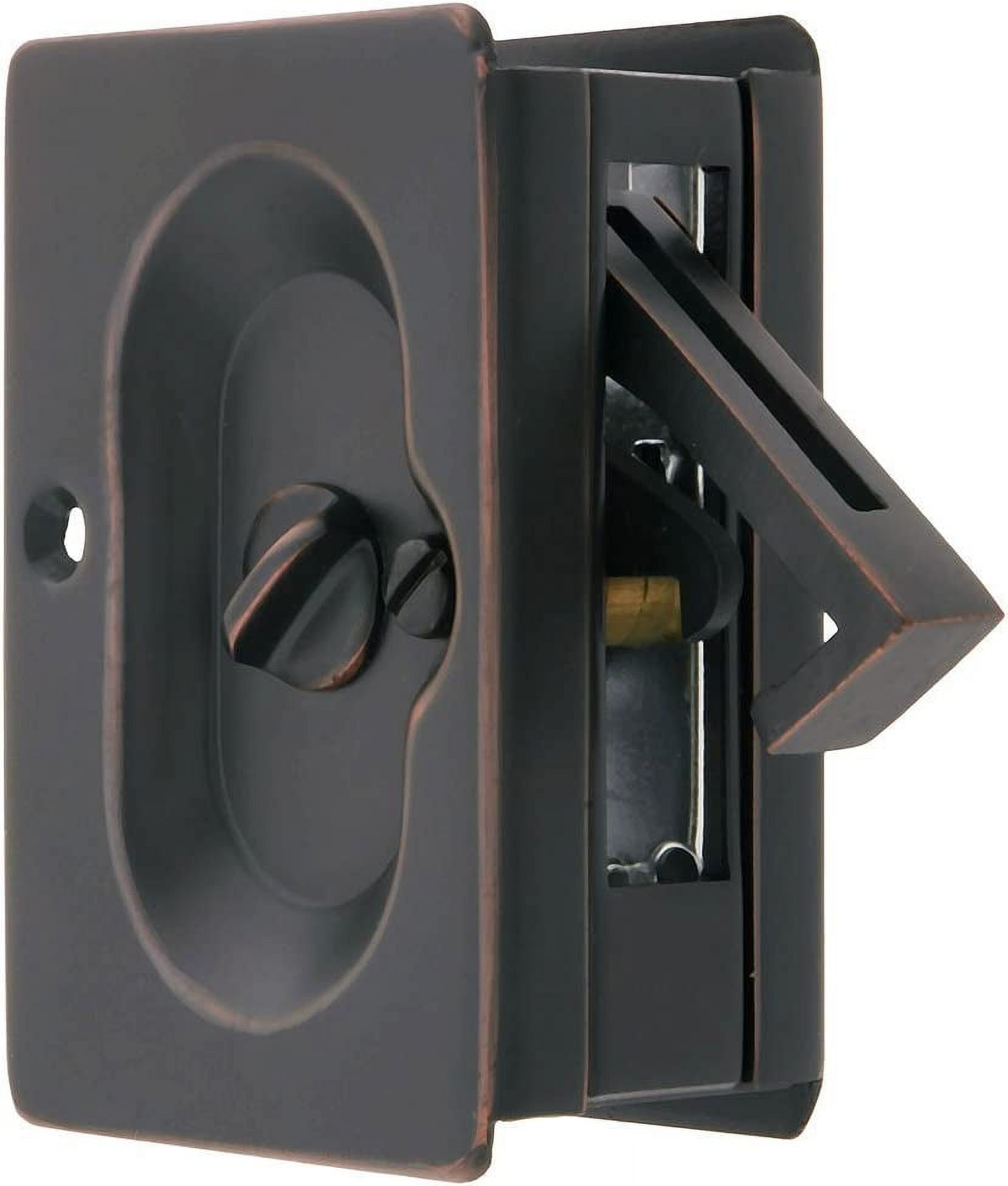 Pocket Door Privacy Lock Set in Oil-Rubbed Bronze - Walmart.com