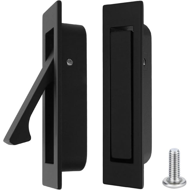 Pocket Door Pull Handle, Sliding Door Handles Recessed Flush Finger ...